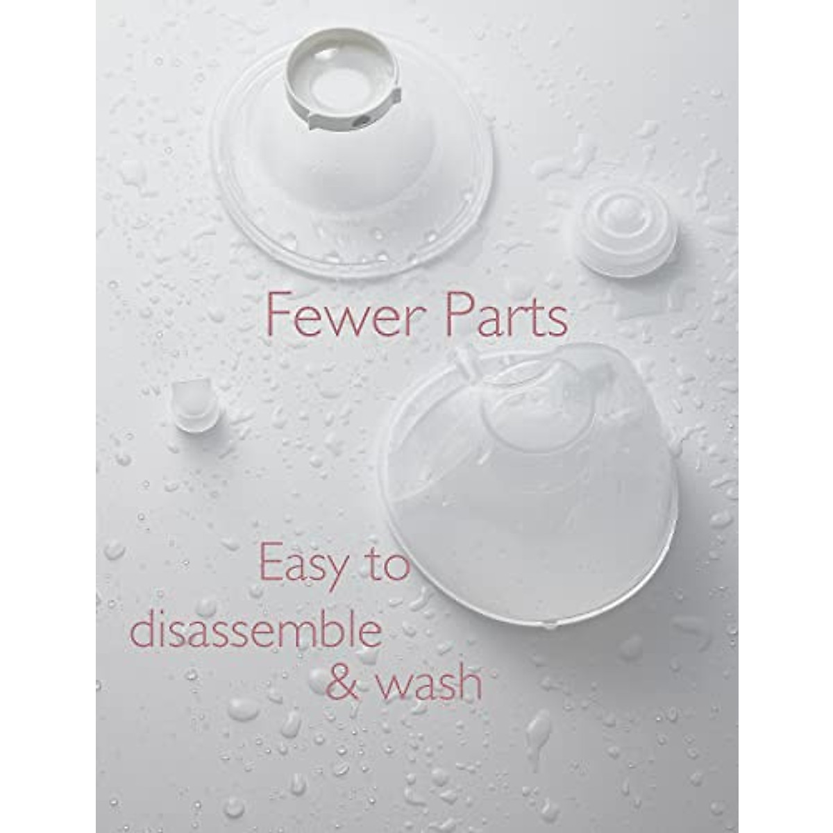 Momcozy M5 Hands Free Breast Pump, Double Wearable Breast Pump of Baby Mouth Double-Sealed Flange with 3 Modes & 9 Levels, Electric Breast Pump Portable - 24mm, 2 Pack Cozy Red