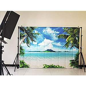 Summer Beach Photography Backdrops Ocean Tropical Photo Booth Wedding Party Decoration Background Studio Props Vinyl 7x5ft XT-6594