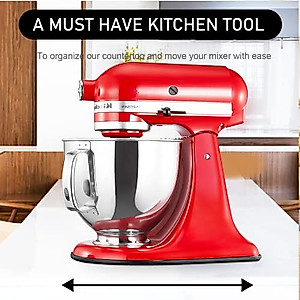 Metal Mixer Slider for KitchenAid Stand Mixer 4.5-5 Qt,Sliding Mat Sliding Tray Slide Tray Mixer Mover for Tilt-Head Stand Mixer, KitchenAid Artisan Tilt-Head Mixer, KitchenAid Classic