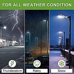 300W White LED Parking Lot Lights, LED Shoebox Pole Light, 40500Lm, 100-277Volt, Adjustable Direct Arms Mount, 1-10V Dimmable 700-1000W MH/HPS Replacement Lighting Fixture 100-277V