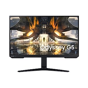 SAMSUNG Odyssey G50A Series 32-Inch WQHD (2560x1440) Gaming Monitor, 165Hz, 1ms, IPS Panel, G-Sync, HDR10 (1 Billion Colors), Ultrawide Game View (LS32AG500PNXZA)