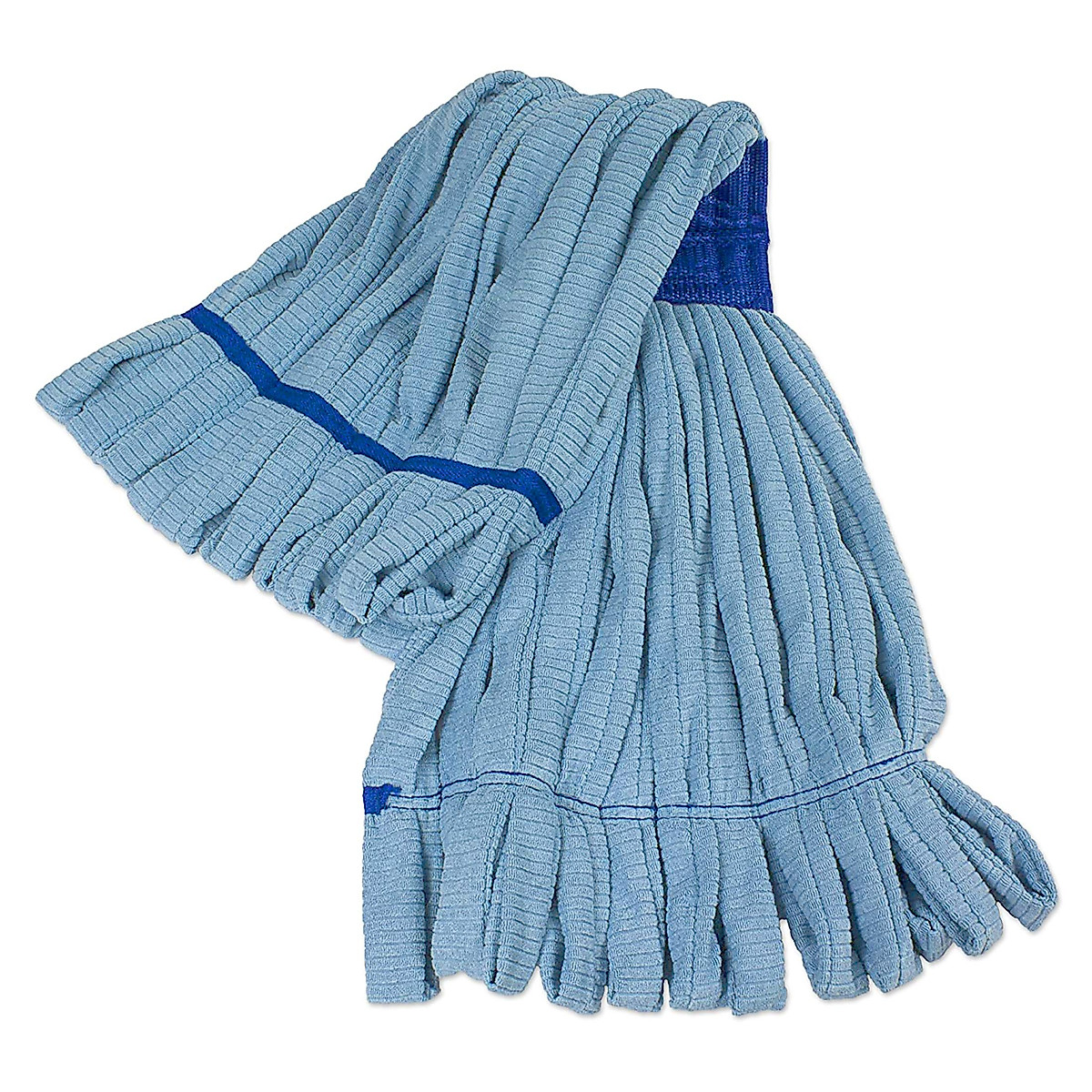 CleanAide Microfiber Tube Mop Head with Super Absorbent Looped Ends, 400 Grams, Blue