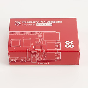 JESSINIE Raspberry Pi 4 Model B 4GB Development Board 1.5GHz Bluetooth 5.0 WIFI Multifunctional Universal Development Board Learning Board for Python Linux Programming