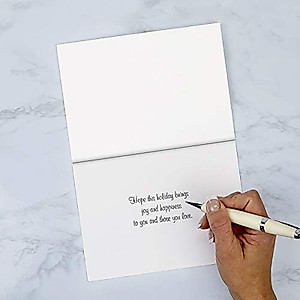 Current Deluxe Holly Christmas Card Photo Frames - Set of 18 Folded Cards, Holiday Card Value Pack, Fits 4 x 6-Inch Horizontal Photos, Envelopes Included