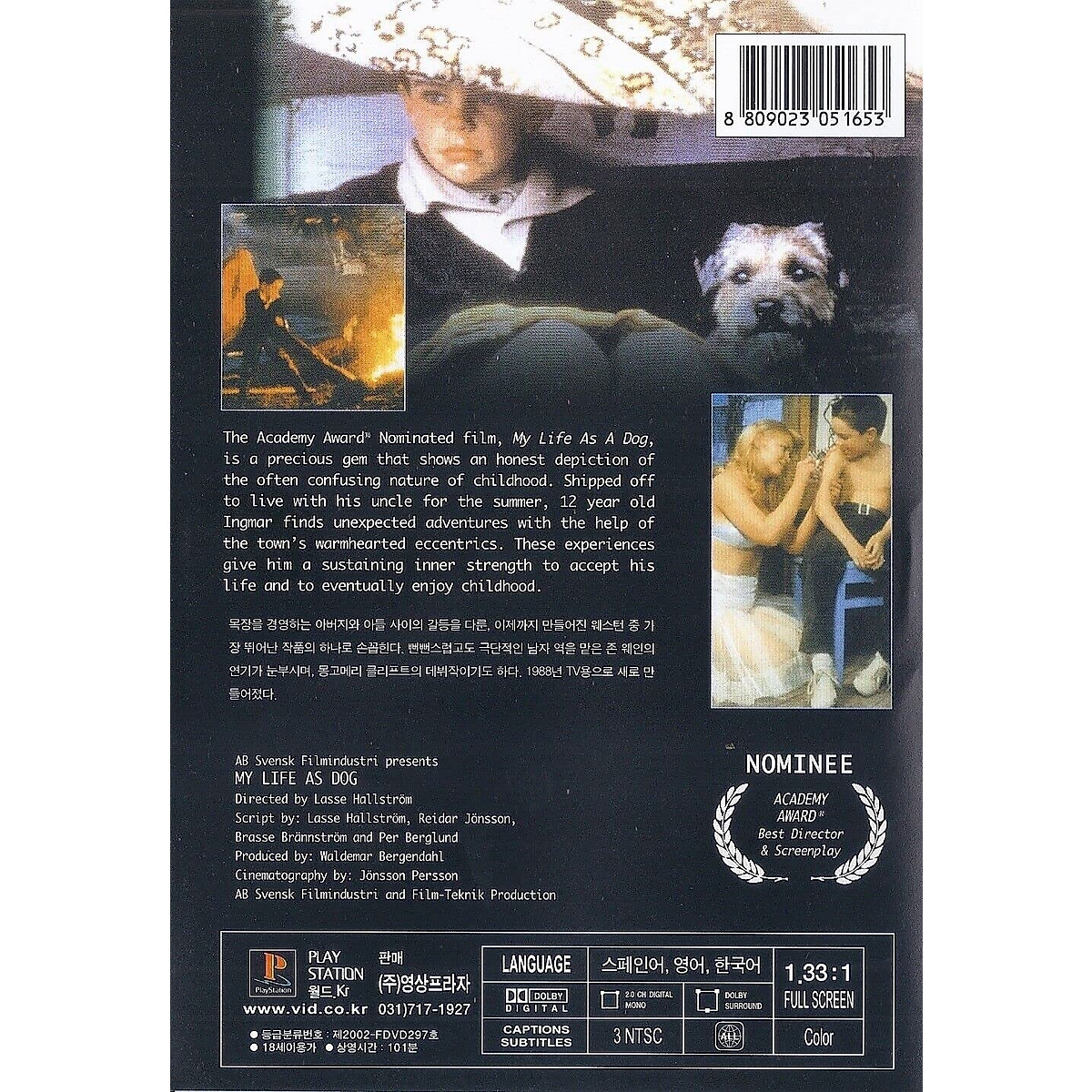 My Life As A Dog (1985) DVD Lasse Hallström/Anton Glanzelius