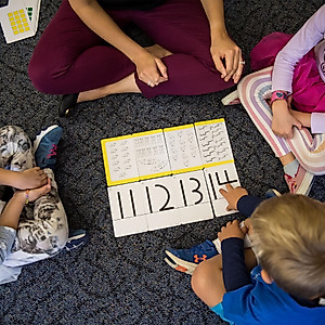 Learning Without Tears 1-2-3 Touch & Flip Sensory Cards- Get Set for School Series- Pre-K and Transitional Kindergarten Manipulative- Tracing, Counting, Sequencing, Math Skills - School or Home Use