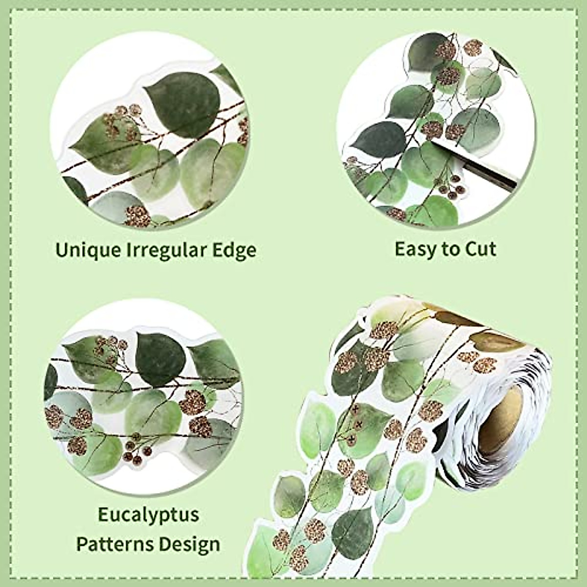 36ft Eucalyptus Boho Border Trim Decor Tropical Leaves Greenery Bulletin Board Borders Wall Decals for Classroom Back to School Decorations