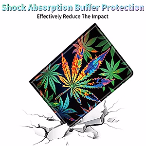 Rossy Case for Samsung Galaxy Tab A8 Case 10.5 inch 2022 Slim Lightweight PU Leather Adjustable Smart Stand Cover with Auto Wake/Sleep for Samsung Tab A8 2022 (SM-X200/X205/X207),Marijuana Leaf Weed