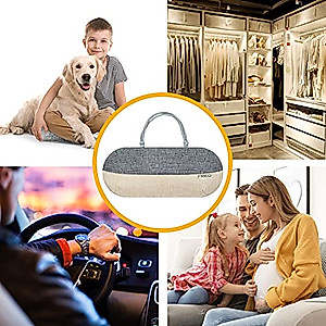 FRiEQ Car Air Freshener, 100% Activated Bamboo Charcoal Air Purifying Bag | Lasts 365+ Days | Fragrance-Free Deodorizer - Absorb Smoke Smell and Bad Odors