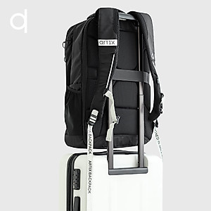 Artix Laptop Backpack for Men and Women - Waterproof Large Travel Back pack 17.3 inch - Computer Bagpack for High School, College, Business, Office, Work - Rucksack for Adults & Students (Black/Grey)