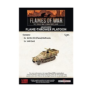 Flames of War Late War German Sd Kfz 251 Flamethrower Platoon