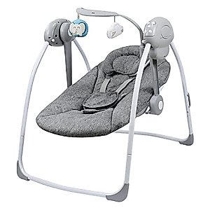Vannetgo Comfort Portable Swing,Comfort Baby Rocking Chair with Soothing Music，Foldable,Bionic Design, Baby Rests Peacefully (25142)