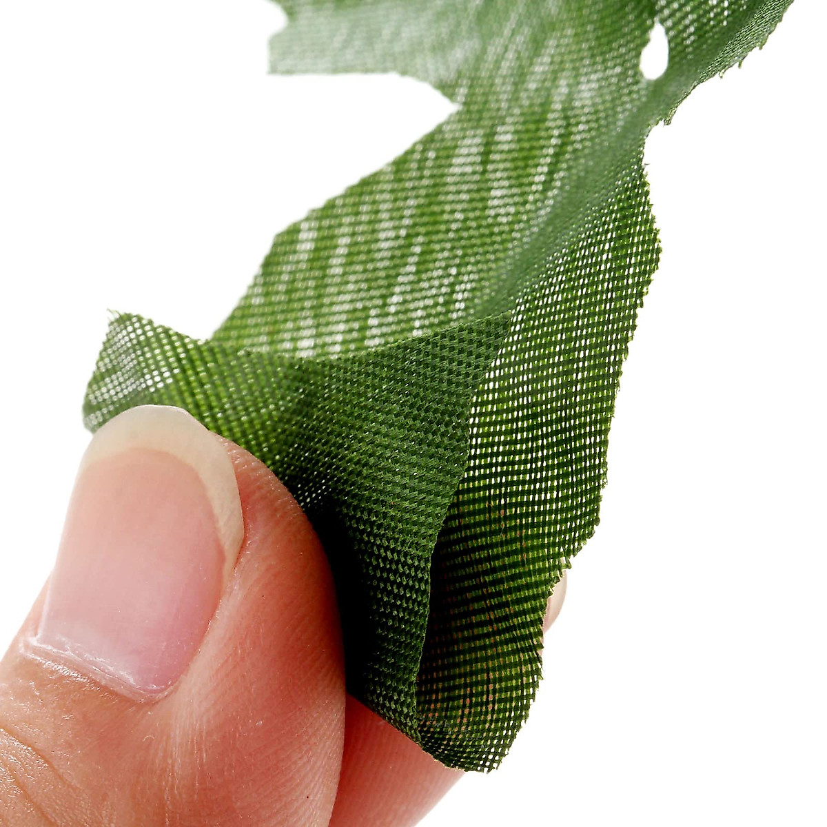 dophee 50Pcs Artifical Leaves Rose Flower Leaf Wedding Bouquet Garden Home Decor Crafts - Green