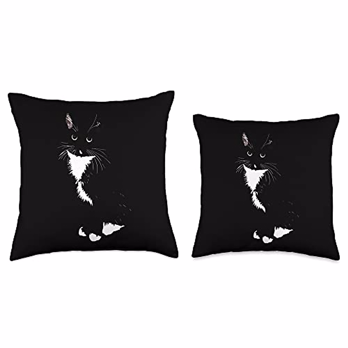 Tuxedo Cat For Owner Tee Tuxedo Cat Shirt Gift for Men Women Throw Pillow, 16x16, Multicolor
