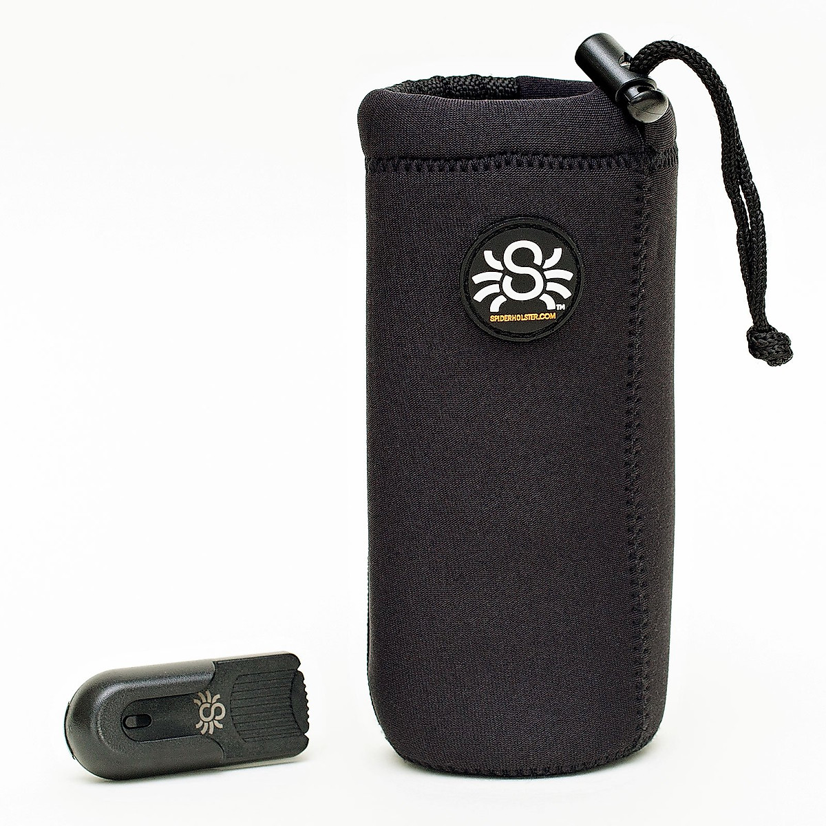 Spider Holster - SpiderMonkey Water Bottle Holder - Self Locking Belt Accessory Clip with Neoprene Drink Holster!