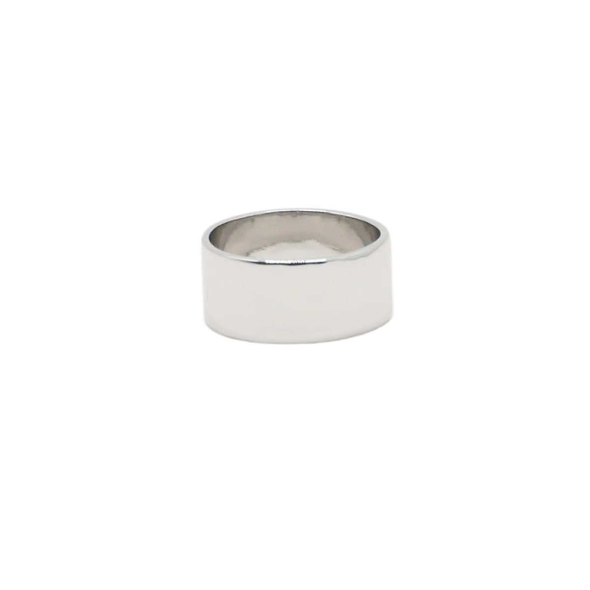 Tory Burch 136014 Britten Tory Silver Tone Logo Band Women's Ring Size 8