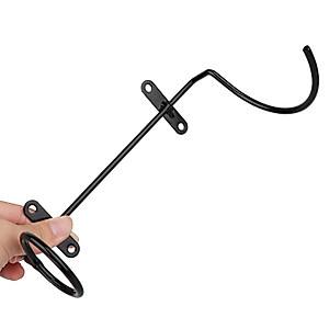 Yimerlen 6 Pcs Spiral Wine Wall Holder, Wall Mounted Wine Rack, Metal Wine Bottle Display Holder for Wine Storage Wall Wine Theme Decor, Black (to The Left Style)