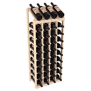 Wine Racks America® InstaCellar Display Top Wine Rack Kit - Durable and Expandable Wine Storage System, Pine Unstained - Holds 40 Bottles