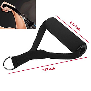 SING F LTD 4pcs PP Ribbon Exercise Resistance Band Fitness Tubes Handle D-Shaped Hook for Gym Yoga Strength Fitness Training