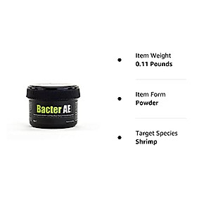 GlasGarten Bacter AE Shrimp Tank Treatment (35g) | Nutrients for Live Freshwater Shrimp Food/Aquarium Water (Neocaridina, Amano, Red Cherry, Rili)
