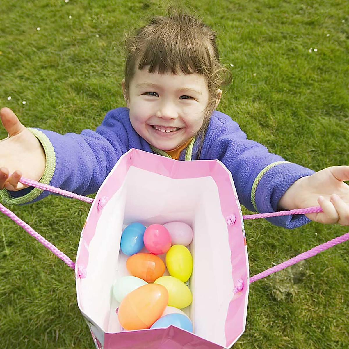 Jumbo Easter Eggs Basket Stuffers with Fashion Beauty Doll and Stickers for Girls Toddler Kids