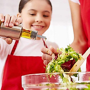 WANBAO 2Pcs Liquor Pourers Stainless Steel oil spouts Bottle Pour Spouts for Oil, Wine, Vinegar and Liquid, With Dust Caps.