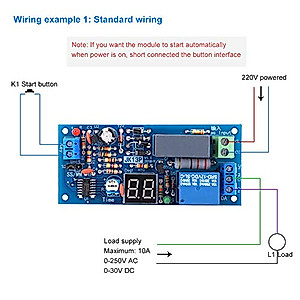 DEALPEAK Delay Relay Module Trigger Cycle Delay Timer Multifunction Time Delay Relay Interface Board Module with LED Display