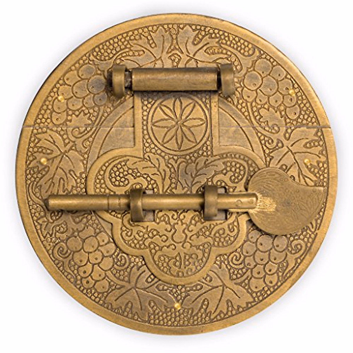 Hardware Philosophy Longevity Brass Plate Chest Box Latch Decorative Hardware 4"