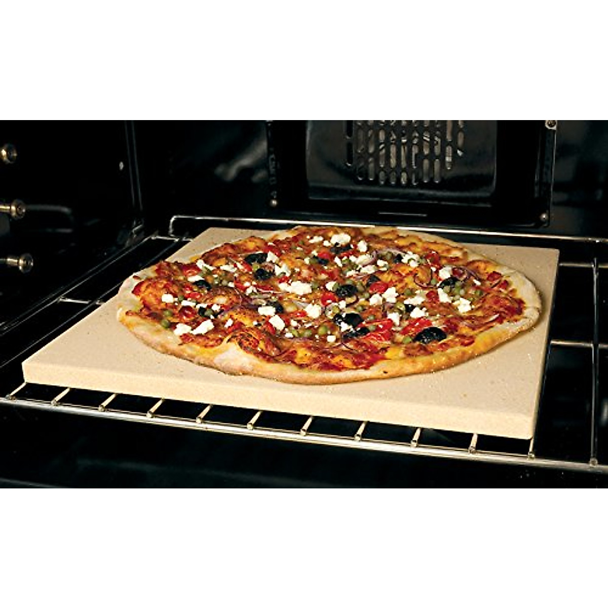 Pizzacraft 15" Square ThermaBond Baking/Pizza Stone - For Oven or Grill - PC9897