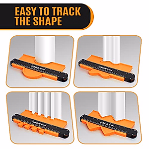 DODOWIN Contour Gauge Profile Tool, Men Gifts for Dad Husband Boyfriend Grandpa, Shape Duplicator Flooring Tools for DIY Tile Laying Woodworking, Anniversary Birthday Gift Ideas for Him, Cool Gadgets