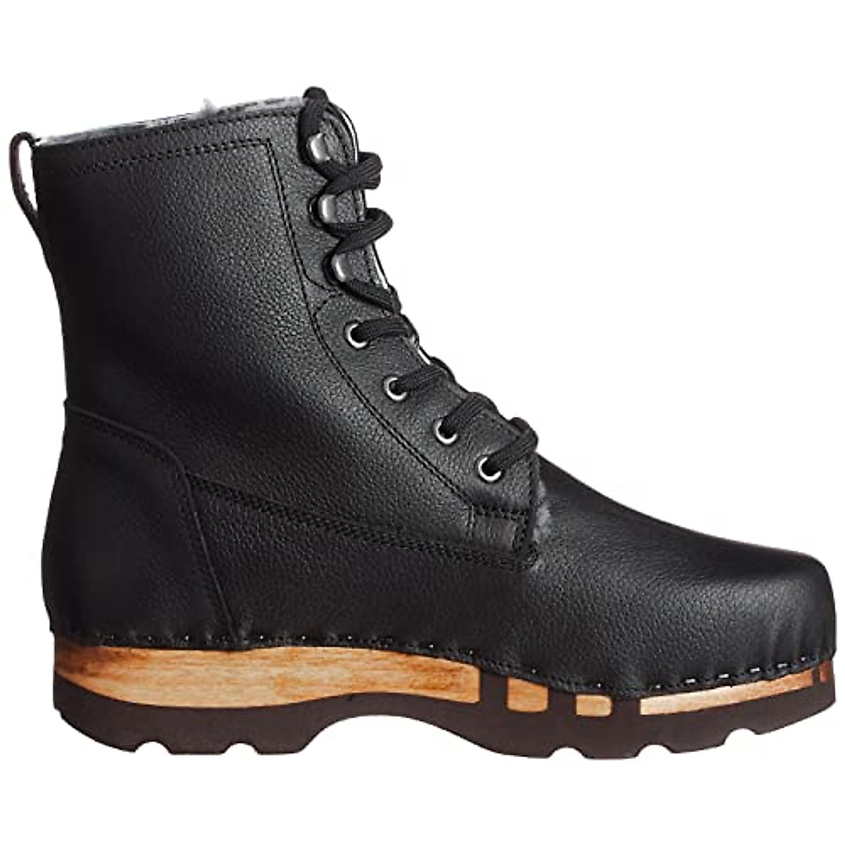 Woody Men's Classic Mid Calf Boot, Smooth Leather Embossed Nero, 9