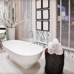 d-c-fix 346-0047-4PKA Decorative Self-Adhesive Film, Marble White, 17" x 78" Roll, 4-Pack with Applicator