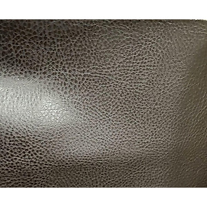 Mybecca Faux Leather Vinyl Fabric Color : Dark Brown Buffalo Bill by The Yard