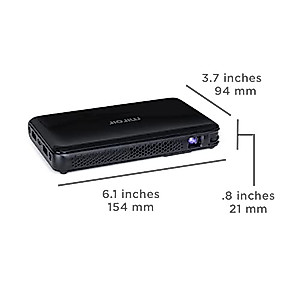 Miroir M190 Portable Projector - Rechargeable Battery - Home and Outdoors (Renewed Premium)