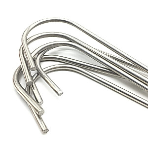 Smoker Meat Hooks 8'', Heavy Duty Hook, Stainless Steel Butcher S-Hooks Meat Hooks for Smoker, Meat Hooks Butchering, Chicken Hunting Ribs Fish Beef Poultry Hanging Grill Hook , BBQ(8 inch 5pack)