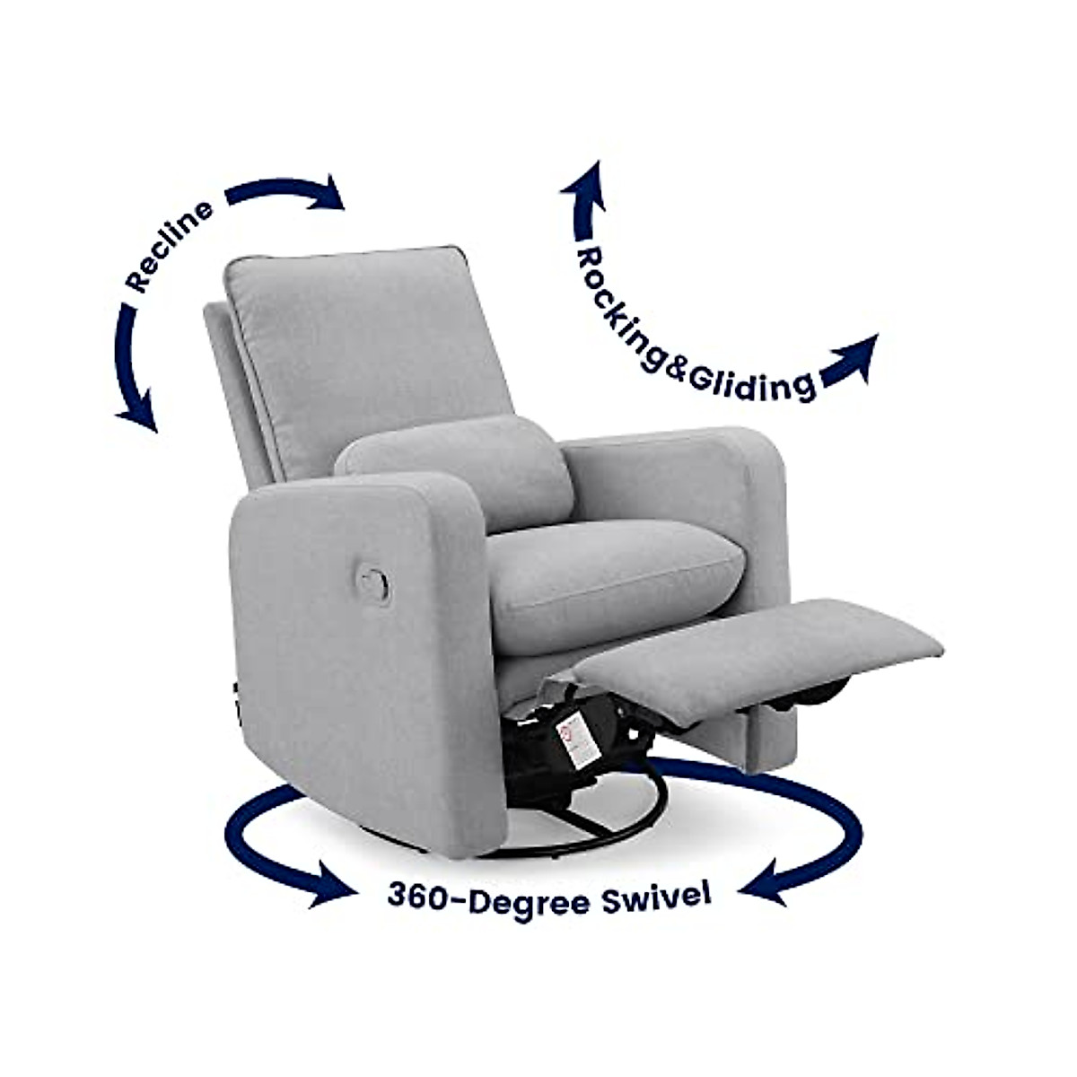 GAP babyGap Cloud Recliner with LiveSmart Evolve - Sustainable Performance Fabric, Grey