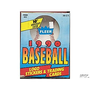 1990 Fleer Baseball Cards Box (36 packs/box, possible Sosa Rookie!)