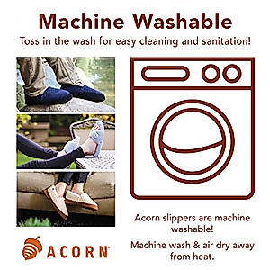 Acorn womens Spa Thong With Premium Memory Foam slippers, Grey, 8 9 US