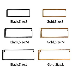 Floating Shelves Wall Mounted Wrought Iron Wall Shelf Room Racks Floating Box Shelf Home Deco Flower Frame Plant Holder Wall Hanging Organizer Display Shelf(M 39x14.5cm)