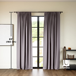 Umbra Twilight Blackout Panel 63", Set of 2, Charcoal