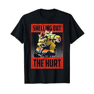 Mario Kart Bowser Shelling Out The Hurt Graphic T-Shirt T-Shirt