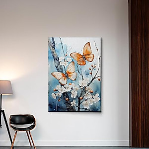 Abstract Painting Buy Canvas Wall Art, Butterfly Painting Art, Butterfly canvas, bedroom Butterfly wall art,Watercolor abstract Butterfly canvas painting