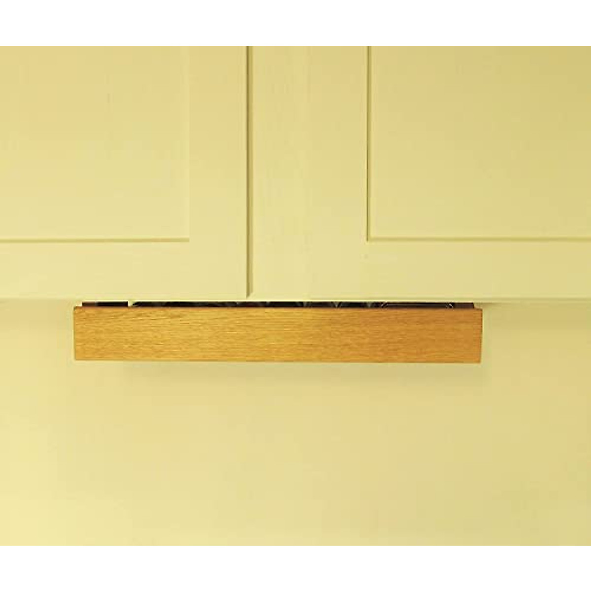 Makimoo Kitchen Storage Under Cabinet Spice Rack, Handmade Hardwood, Holds 16 Large or 32 Small Spice Containers