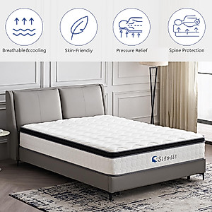 sigolit 12 Inch Full Size Hybrid Mattress - Medium Firm, Memory Foam & Pocket Springs, Motion Isolation, Edge Support, Pressure Relief, Ships Compressed