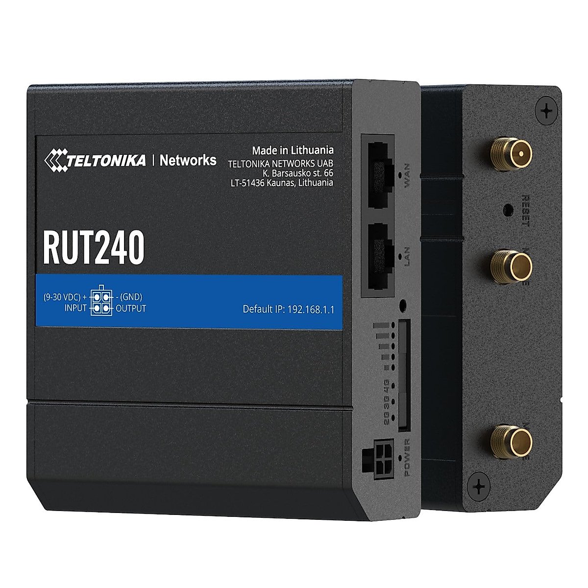 Teltonika RUT240 4G /LTE & WiFi Cellular Router with Ethernet and I/O, Remote Connection, Advanced VPN