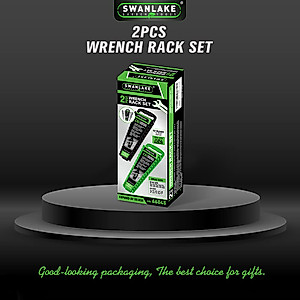 SWANLAKE Wrench Organizer Set, 30-Piece Wrench Holder Set Includes Metric & SAE Wrench (30PCS WRENCH HOLDER)