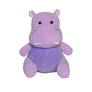 Avocatt Purple Hippo Plush Toy - 10 Inches Stuffed Animal Hippopotamus Plushie - Hug and Cuddle with Squishy Soft Fabric and Stuffing - Cute Toy Gift for Boys and Girls