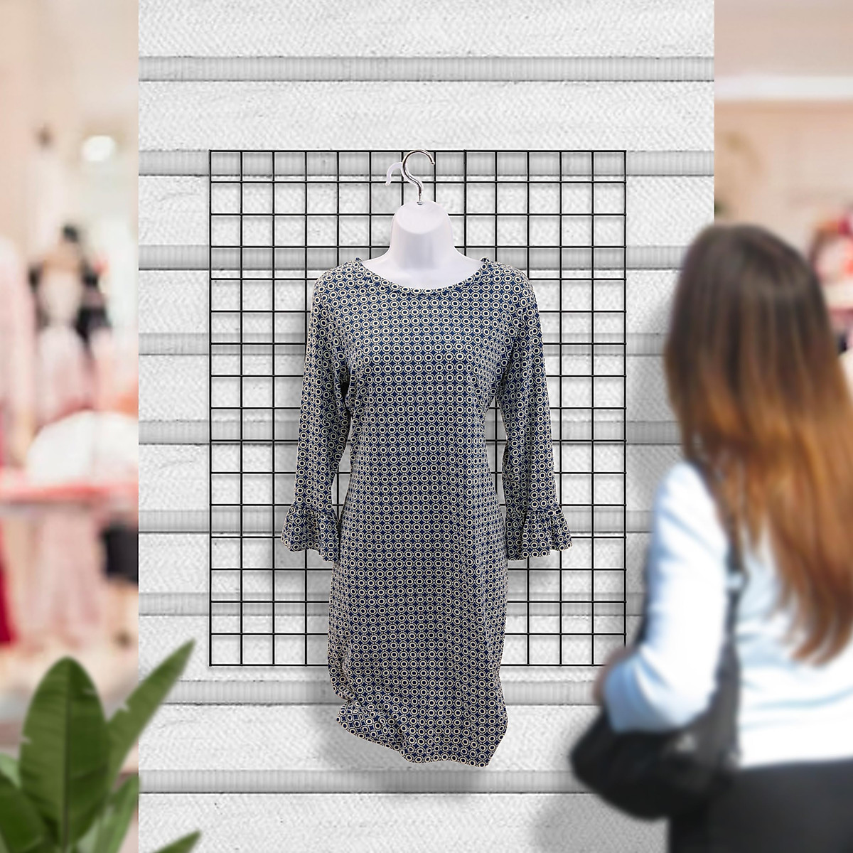 SSWBasics Female Mannequin Torso - Fits Women’s Sizes 5-10 - Molded, Shatterproof & White