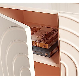 Safavieh Couture Home Saturn-Art Deco-Light Pink Acrylic 3-door Sideboard