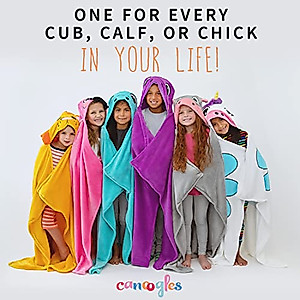Canoogles Lion Wearable Hooded Blanket for Kids, Blanket Hoodie, Soft, Cozy Hooded Fleece Blanket, Machine Washable, 40" H x 50" W, One Size